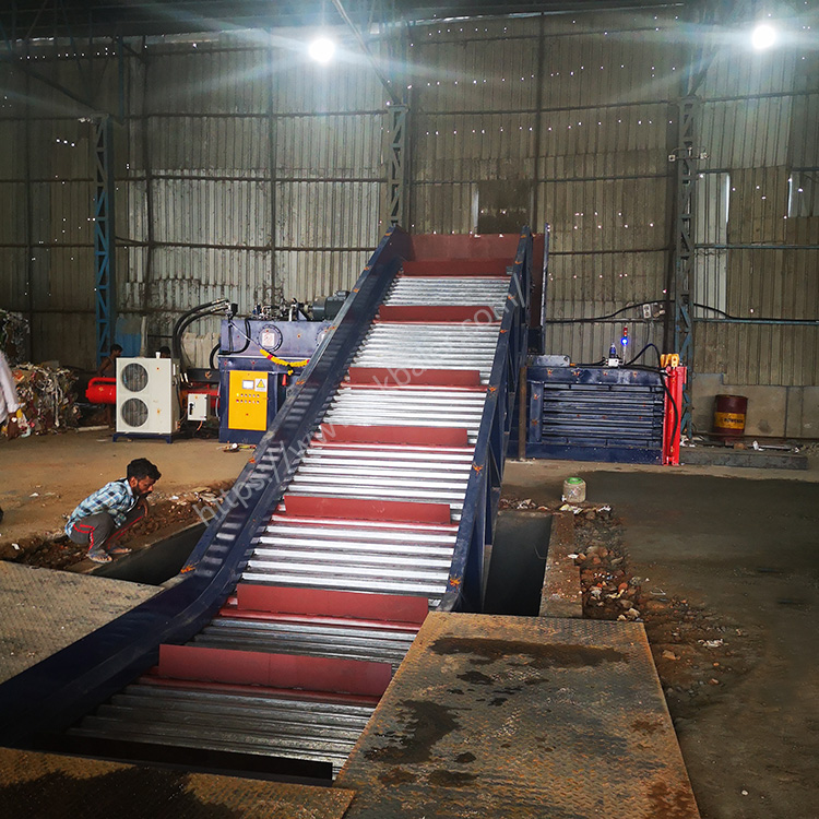 Chain Steel Conveyor For Baling Machine | Nick Baler Machinery
