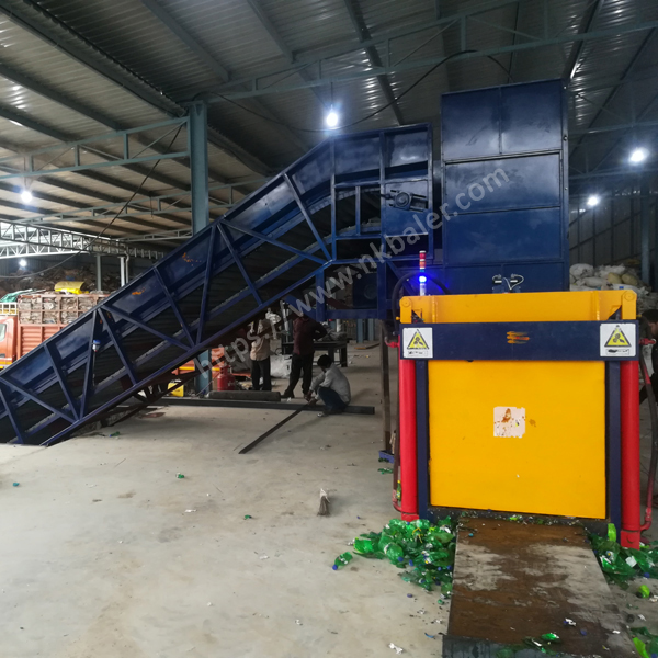 Waste plastic bottles Press Compactor | Nick Baler Machinery